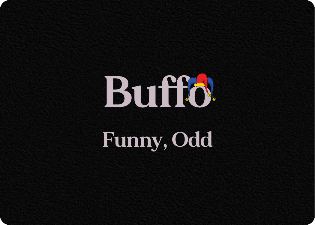 Meaning and definition of Buffo