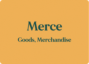 Meaning and definition of Merce
