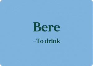 Conjugation of "Bere" (to drink) in Italian
