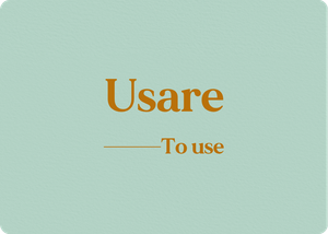 Conjugation of "Usare" (to use) in Italian