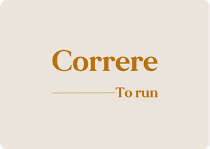Conjugation of "Correre" (to run) in Italian